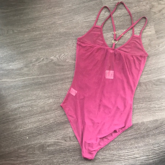 Cotton Candy | Tops | Cotton Candy One Piece Sheer Bodysuit | Poshmark